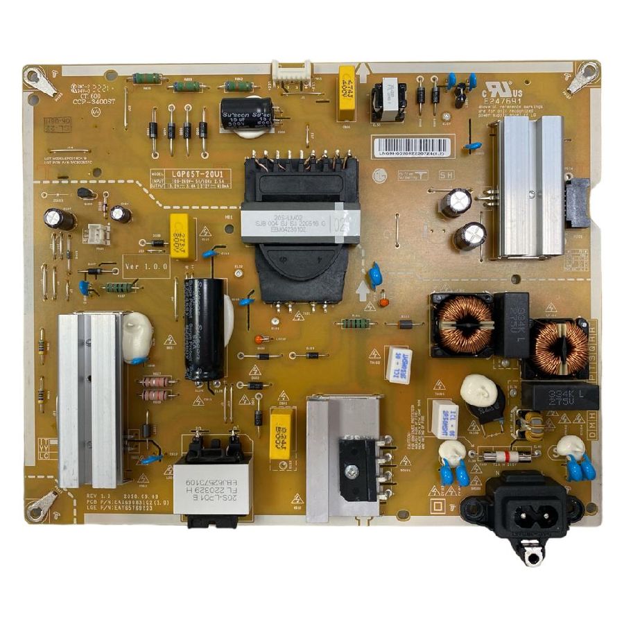 Fuente Alimentación LG 65UQ75006LF LGP65T-20U1 EAX69083102(1.0) EAY65769223