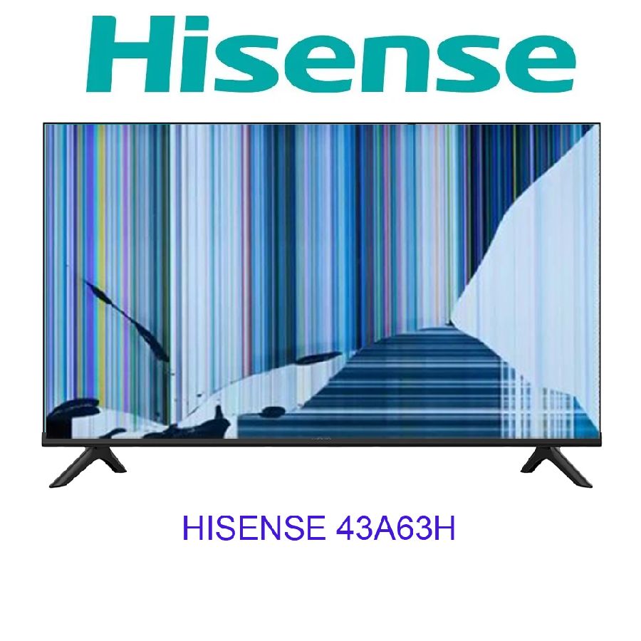 HISENSE 43A63H, NUEVOS, Con pantalla - panel rota, para despiece. SIN MANDO A DISTANCIA.