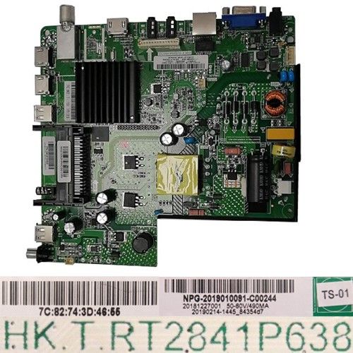 Placa Main HK.T.RT2841P638, 7C:82:74:3D:46:55, NPG-2019010091-C00244 ...