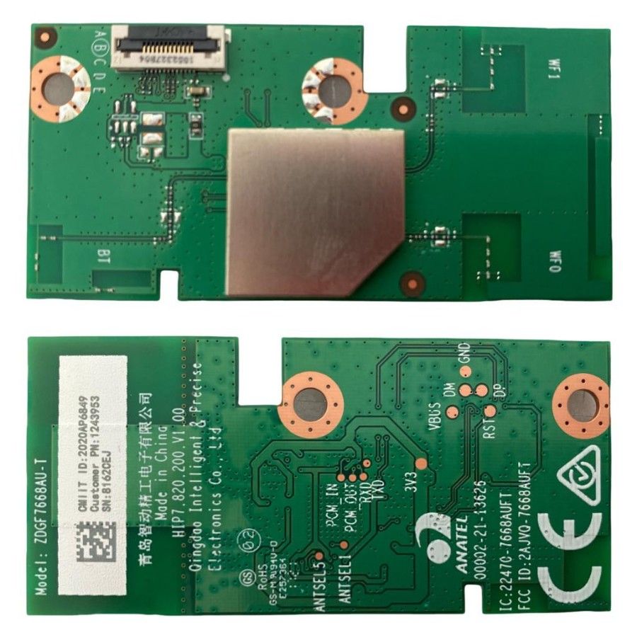 Modulo Wireless / Wifi Hisense 65A76GQ ZDGF7668AU-T 2247C-7668AUFT